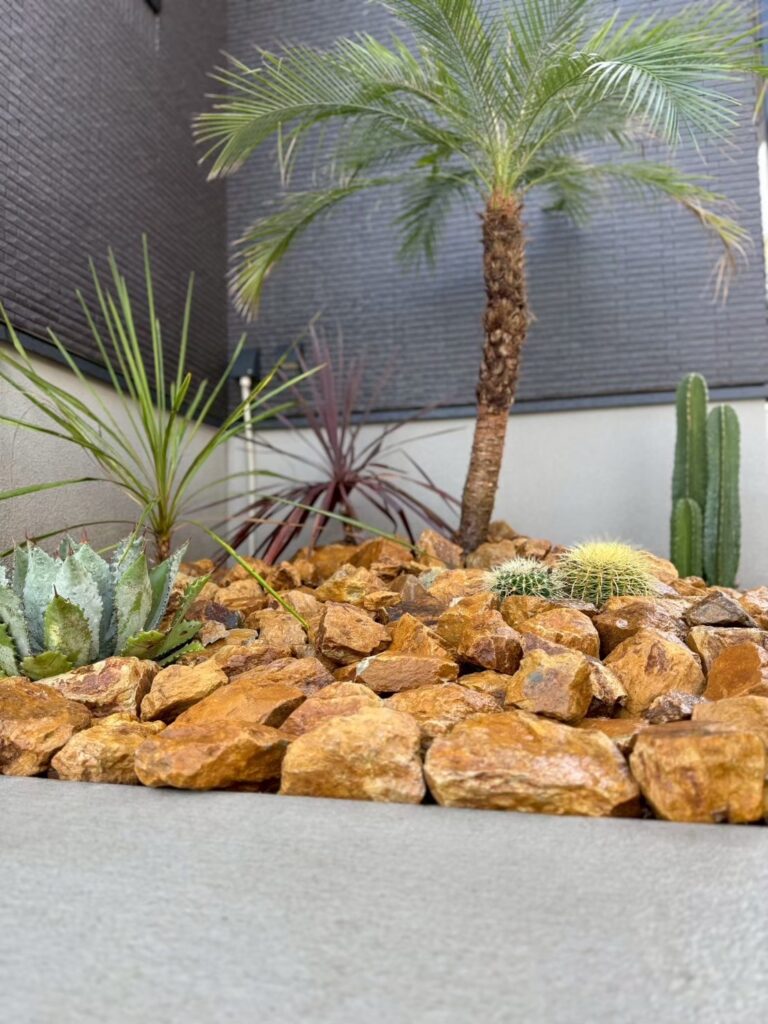 外構デザインでつくる南国モダン空間｜ヤシとソテツが主役のリゾートスタイル | 株式会社中島造園